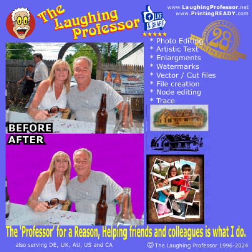 The Laughing Professor vector file editor and creating